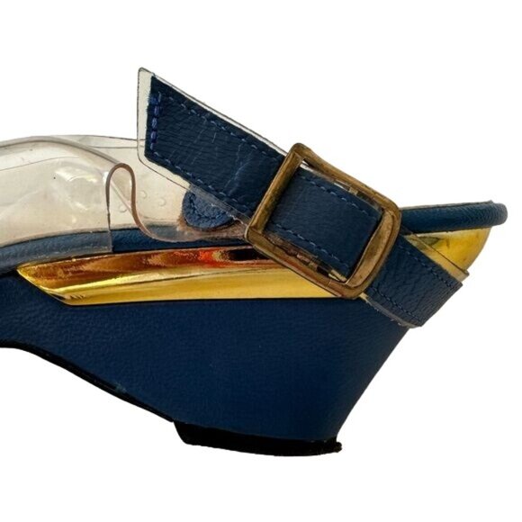 Magdesians | Shoes | Vintage Clear Plastic And Leather Sandals By ...
